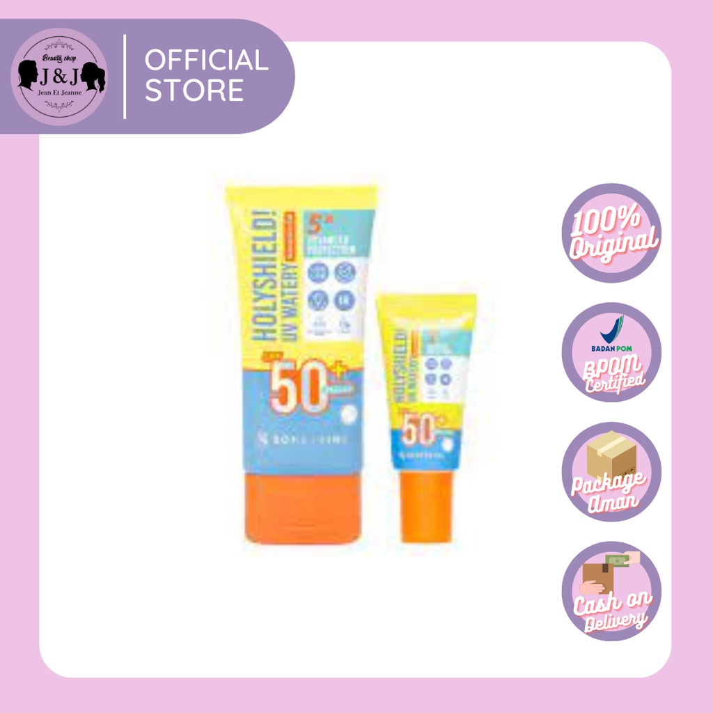 Jual SOMETHINC HOLYSHIELD UV WATERY SUNSCREEN GEL SPF50 PA+++ | Shopee ...
