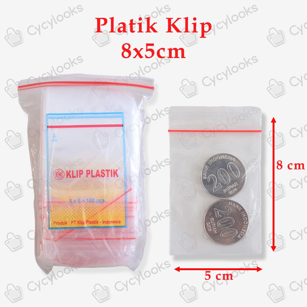Jual Plastik Klip 5x8 isi 100 Lembar Plastic Ziplock 5 x 8 Plastik ...