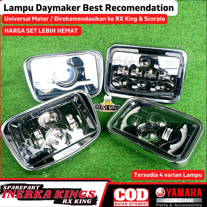 Jual Lampu Depan LED Oval Variasi Full Set batok Ring Original Daymaker ...