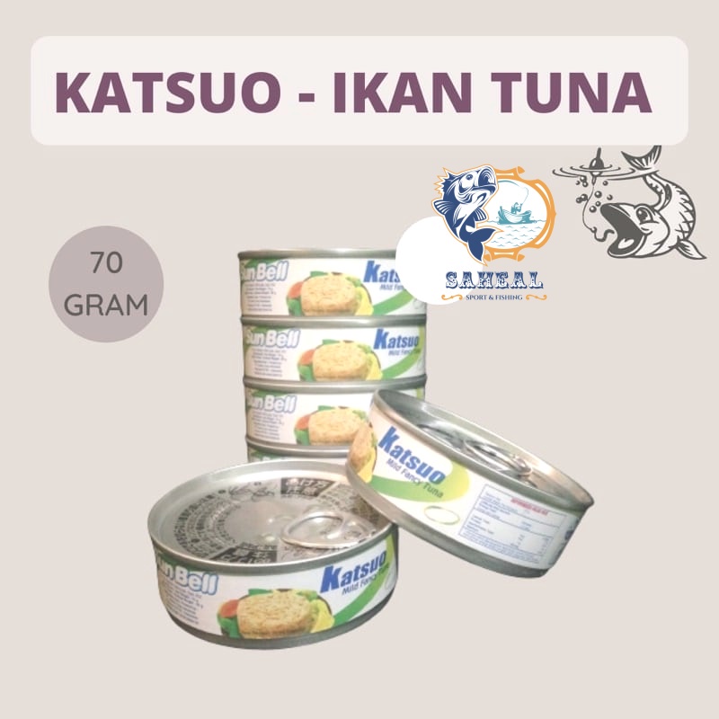 Jual Umpan Pancing Tuna Kaleng Sunbell Katsuo 70gr / Umpan Deho Kecil ...