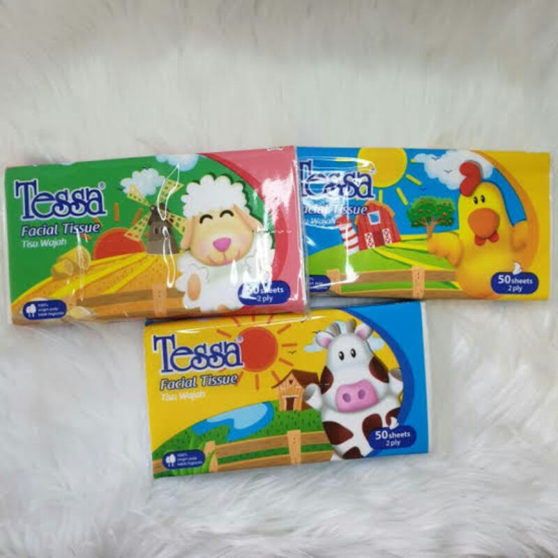 Jual TISSU TISSUE TISU TESSA TESA TRAVEL PACK 50 SHEETS 2PLY LEMBUT ...