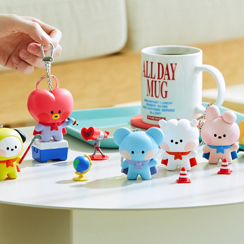 Jual BT21 Minini Figurine Sound Keyring Official Korea | Shopee Indonesia