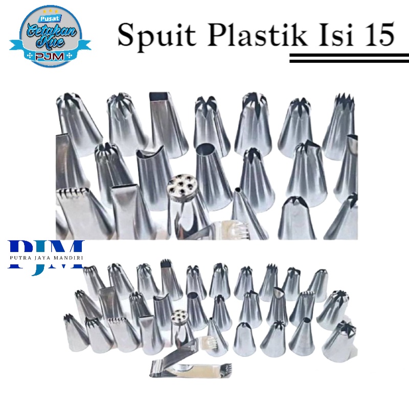 Jual SPUIT KUE ISI 15PCS Cetakan Semprit Set Isi 15 Macam Kue Kering ...