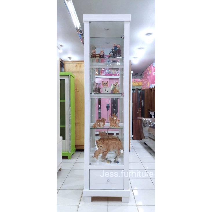 Jual Lemari Pajangan Minimalis Kaca / Lemari Pajangan Hias 1Pintu ...