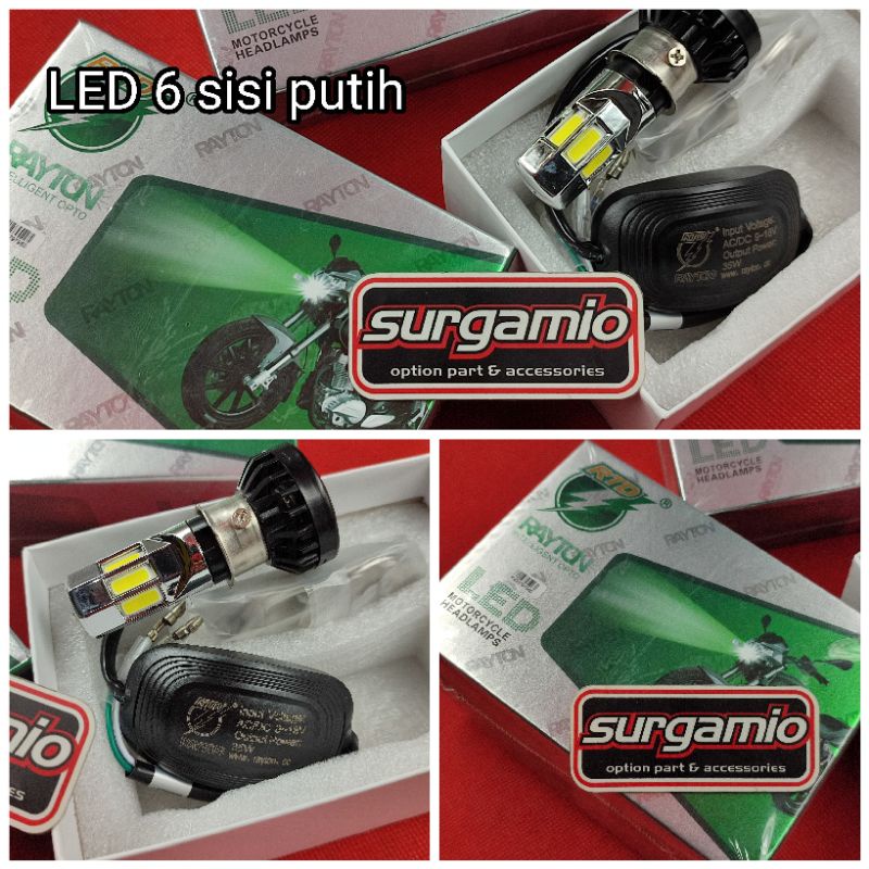 Jual Led RTD 6 sisi putih lampu utama led rtd rayton original | Shopee ...