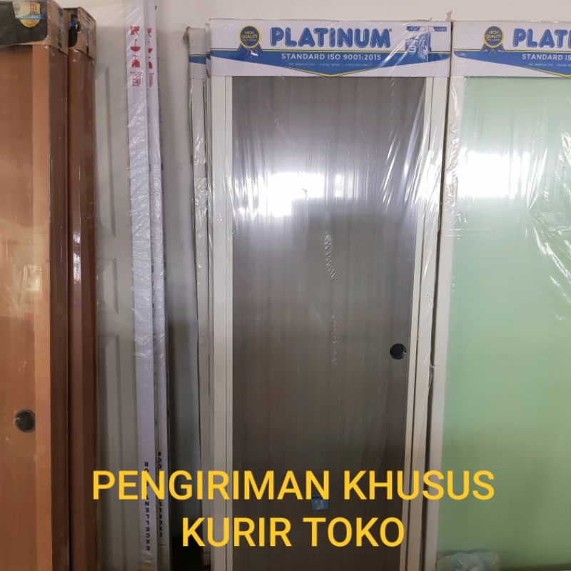 Jual PINTU PVC PLATINUM ABU-ABU / PINTU KAMAR MANDI | Shopee Indonesia