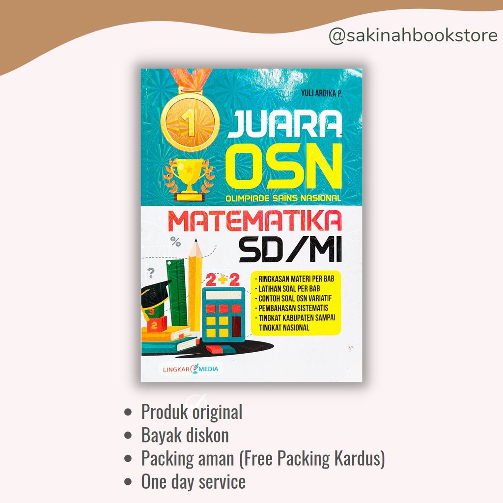 Jual BUKU JUARA OSN ( Oimpiade Sains Nasional ) MATEMATIKA - SD/MI | Shopee Indonesia