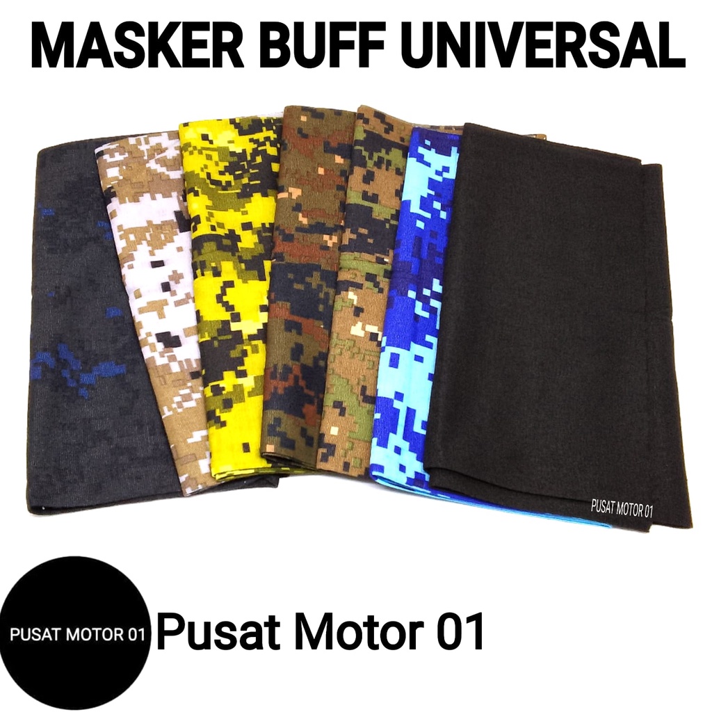 Jual Masker Universal Pria Wanita Masker Multifungsi Serbaguna Masker ...