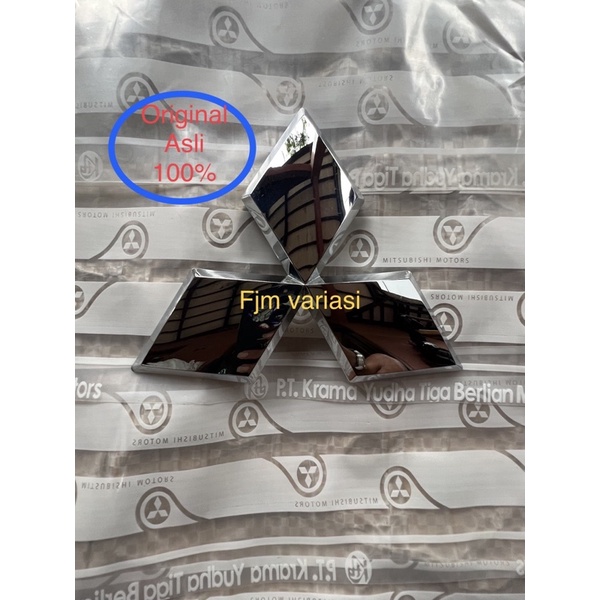 Jual LOGO EMBLEM MEREK UNIVERSAL MITSUBISHI PAJERO SPORT ORIGINAL ...