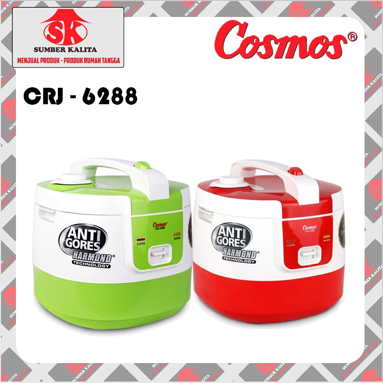 Jual MAGIC COM / RICE COOKER 2 LITER COSMOS HARMOND, CRJ 6288 | Shopee ...
