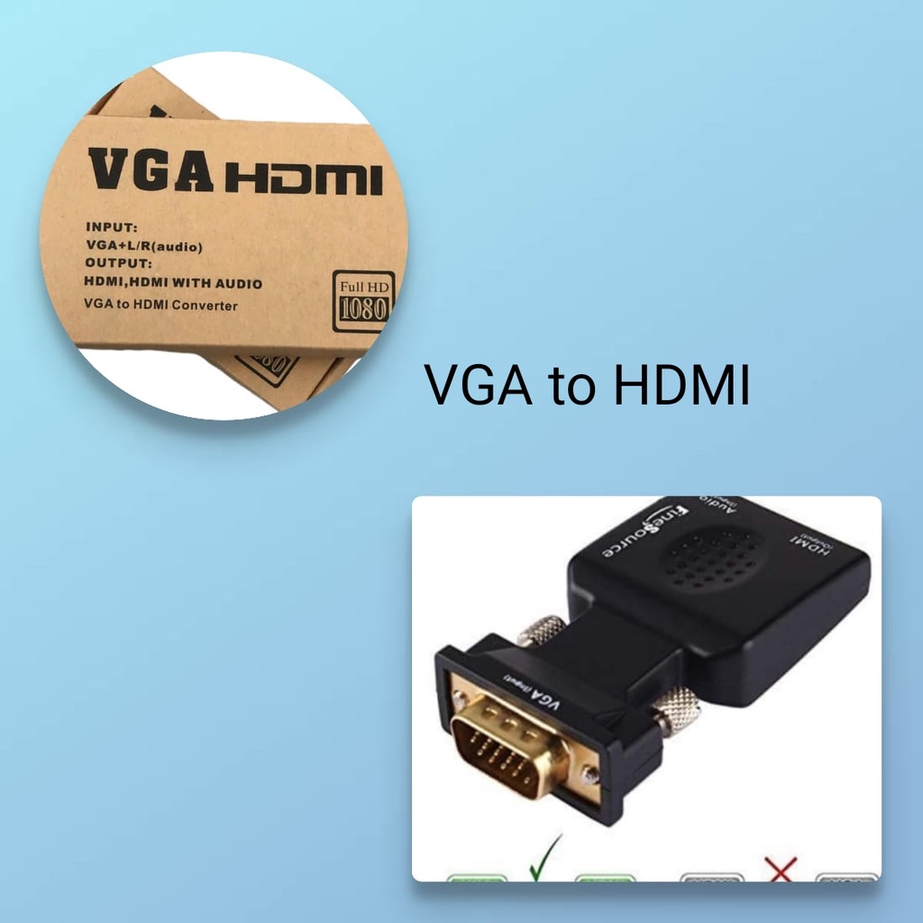 Jual VGA to hdmi dus | Shopee Indonesia