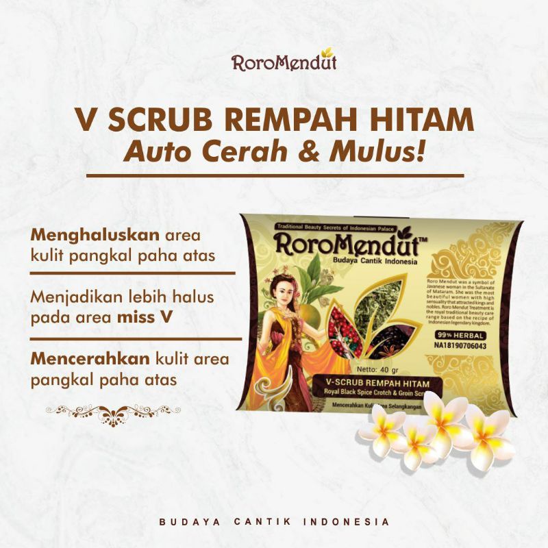 Jual ROROMENDUT VSCRUB ORIGINAL KEMASAN PREMIUM (40GRAM) obat ...