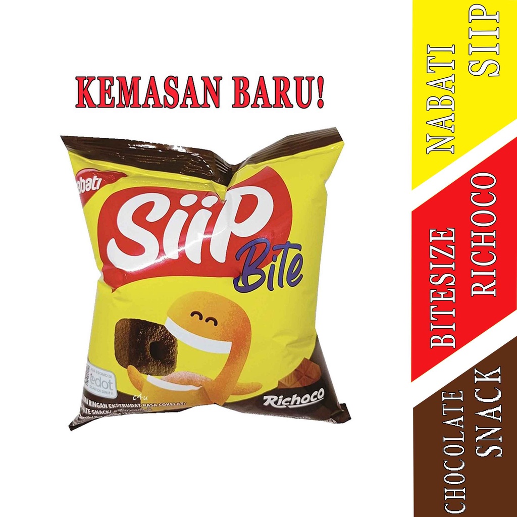 Jual Bite Size Chocolate- Snack Nabati- Siip Richoco- 21g | Shopee ...