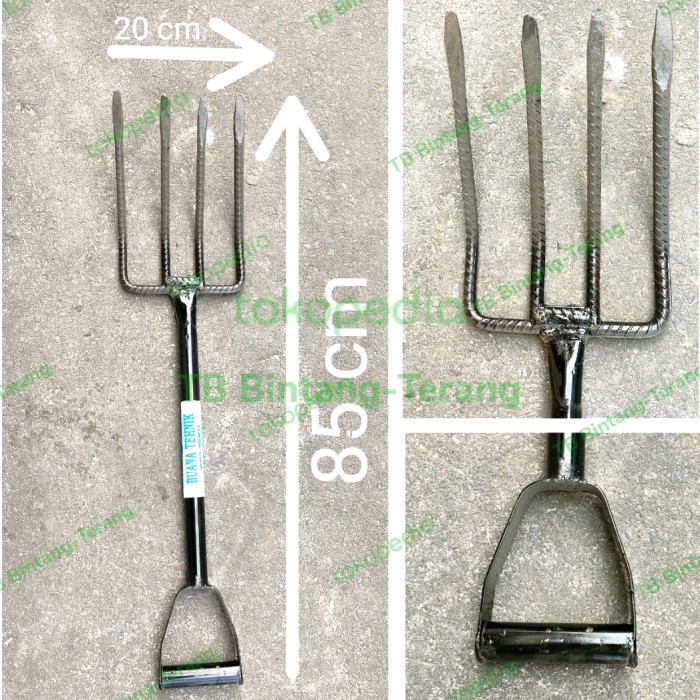 Jual [Ready] Garpu Besi Jumbo Garukan Tanah Taman Kebun Sampah Got ...