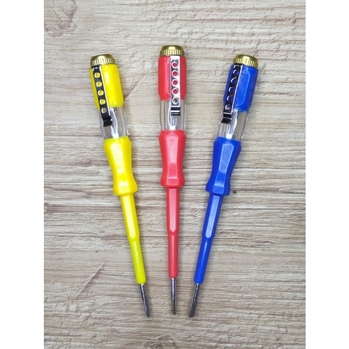 Jual Tespen Test Pen Alat Tes Listrik Obeng Kelistrikan Test Pen Obeng ...
