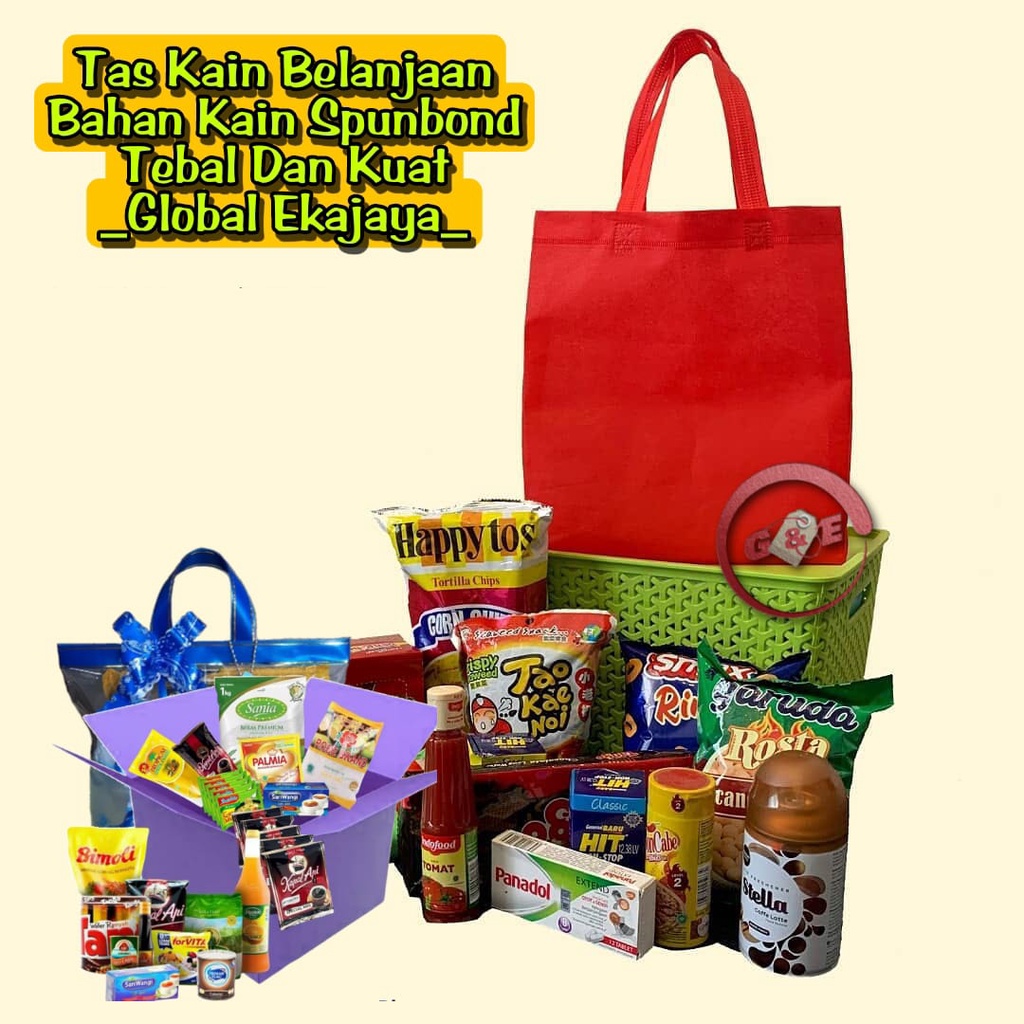 Jual Model Alas Box Kotak Real Tebal 75 GSM Tas Kain Spunbond Goodie ...