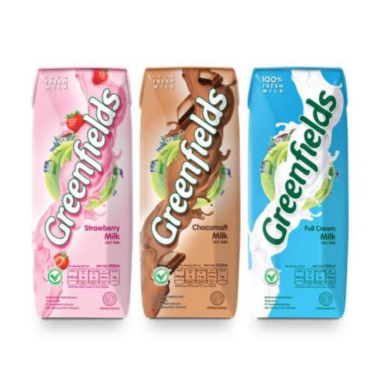 Jual Greenfields UHT all Variant 250ml (Isi 32pcs) | Shopee Indonesia