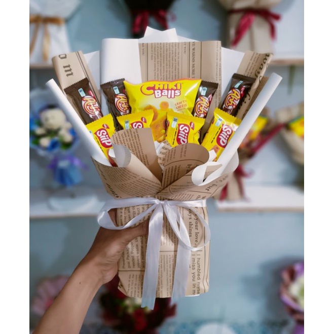 Jual buket makanan/buket jajan/ buket snack | Shopee Indonesia