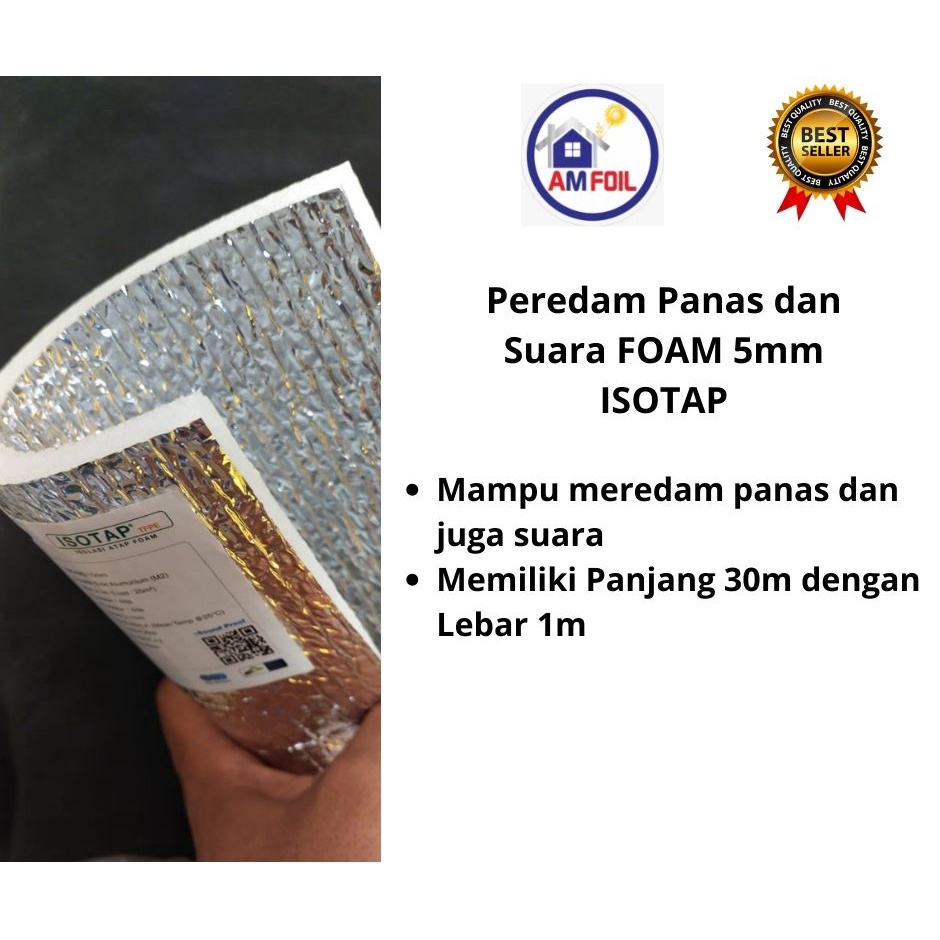 Jual [Luar Kota] Peredam Panas Dan Suara ISOTAP Foam 5mm - Alumunium ...