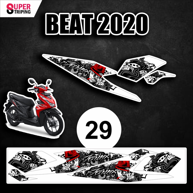 Jual STICKER BEAT 2020 29 - Tahun 2020 2021 2022 Desain Striping List ...