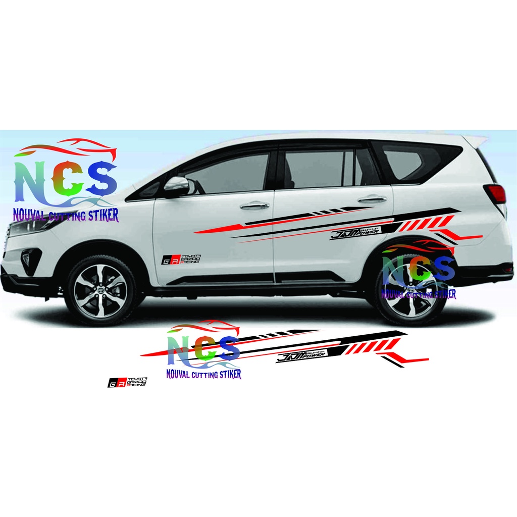 Jual NEW ! PROMO STIKER MOBIL INNOVA CUTTING STIKER MOBIL INNOVA STIPE ...
