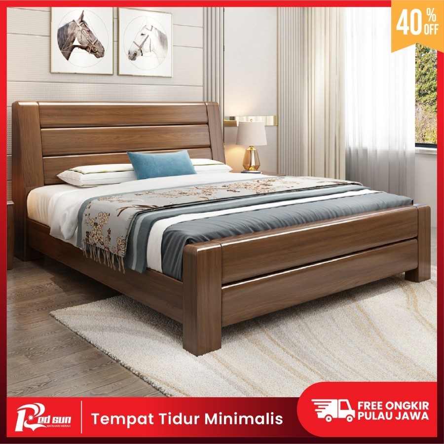 Jual Tempat Tidur Dipan / Divan Ranjang Simple Minimalis Kayu Mahoni ...