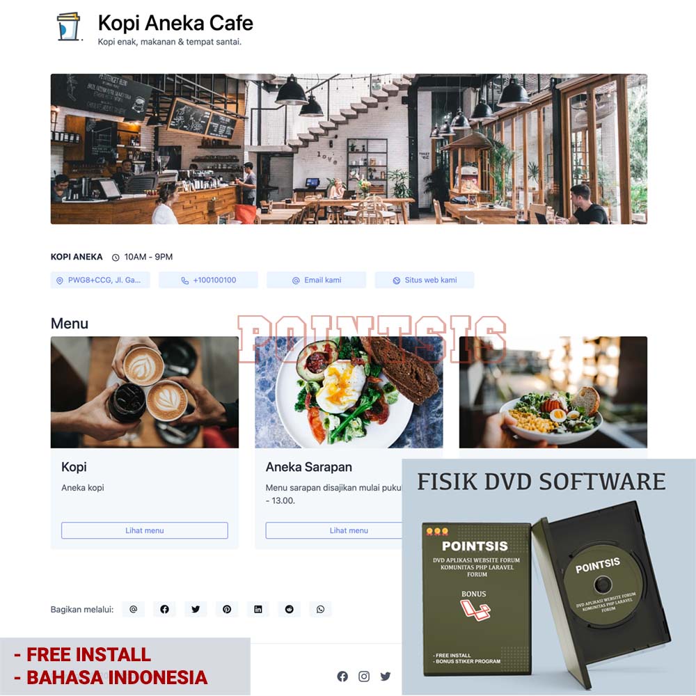 Jual Software Source Code Aplikasi Web Resto Cafe QR Code Menu Bahasa Indonesia PHP | Shopee ...