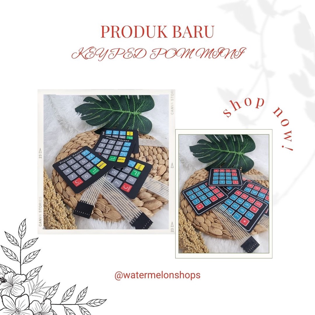 Jual Keypad Pertamini Keypad Membrane 4x4 Keypad Pom Mini Tombol Keypad Pom Mini Pertamini 