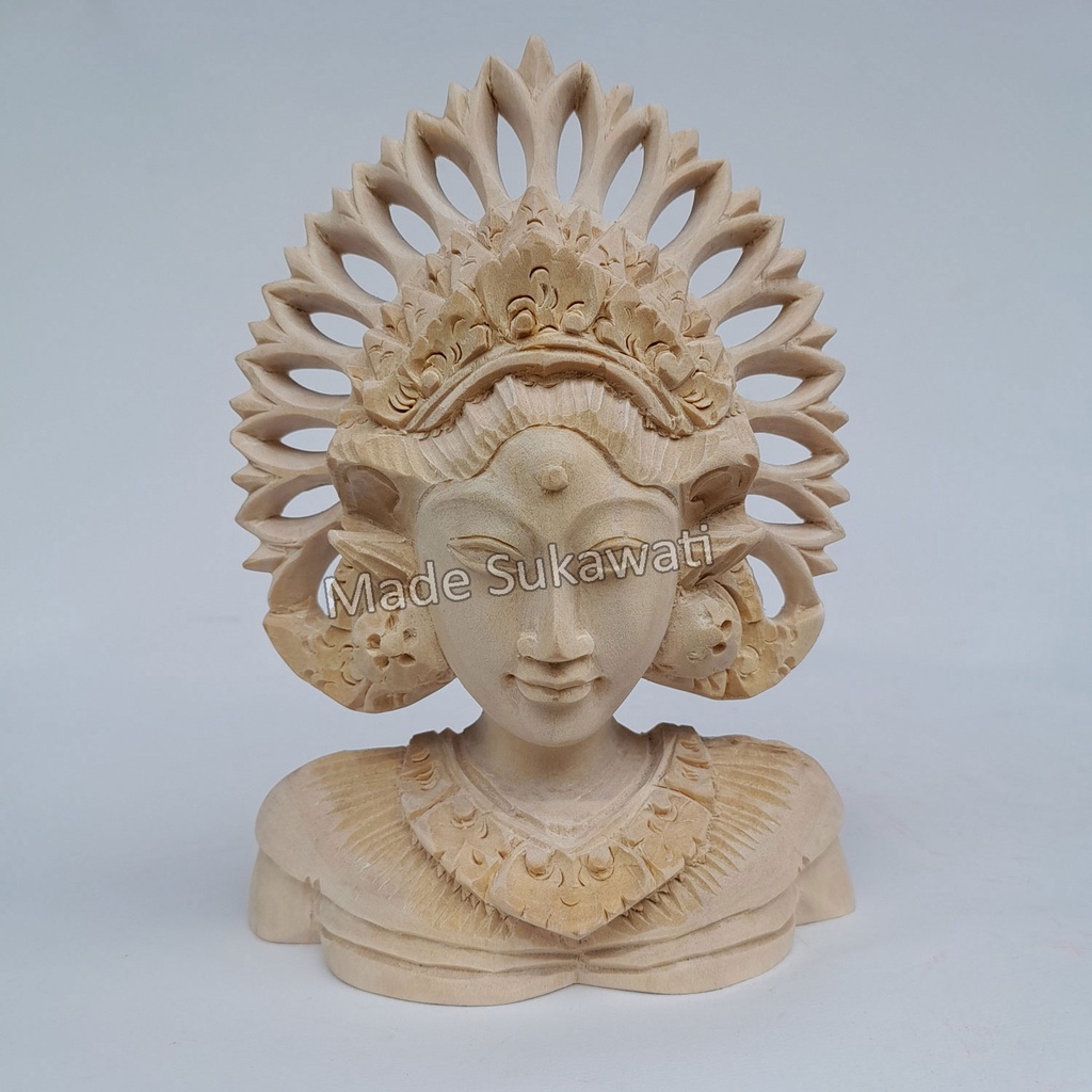 Jual Kerajinan ukiran kayu patung wanita janger penari Bali | Shopee ...