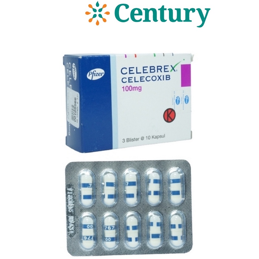 Jual CELEBREX 100 MG 1 BLISTER 10 KAPSUL / CELECOXIB / NYERI / RADANG ...