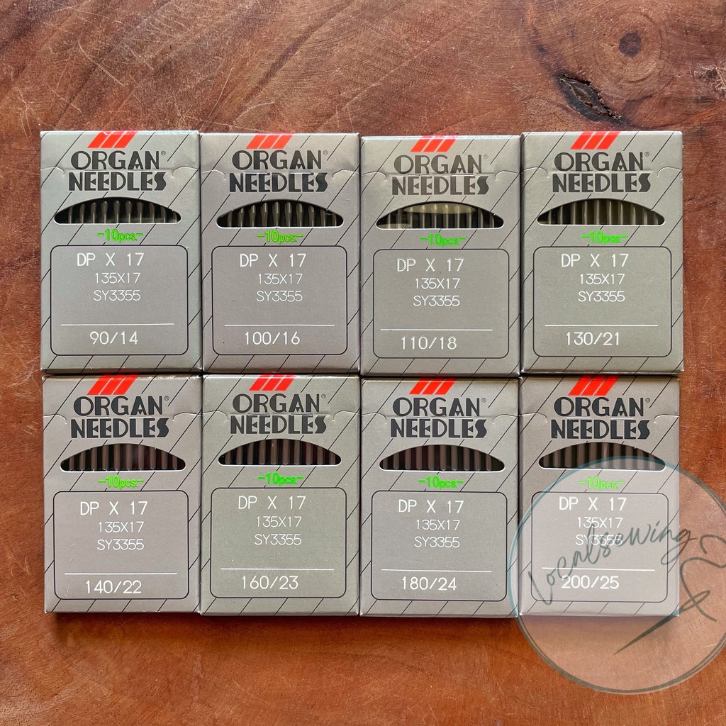 Jual Jarum Jahit Organ Needles DP x 17 / Jarum Organ DP x 17++ / Jarum Mesin Jahit Walking Foot ...