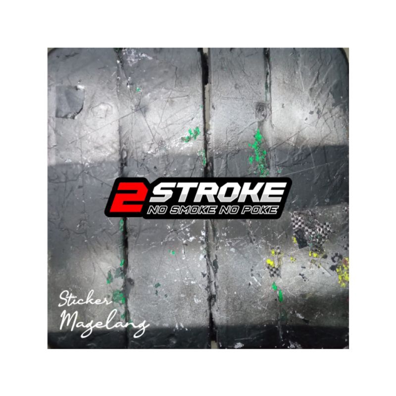 Jual sticker printing 2 stroke no smoke no poke | Shopee Indonesia