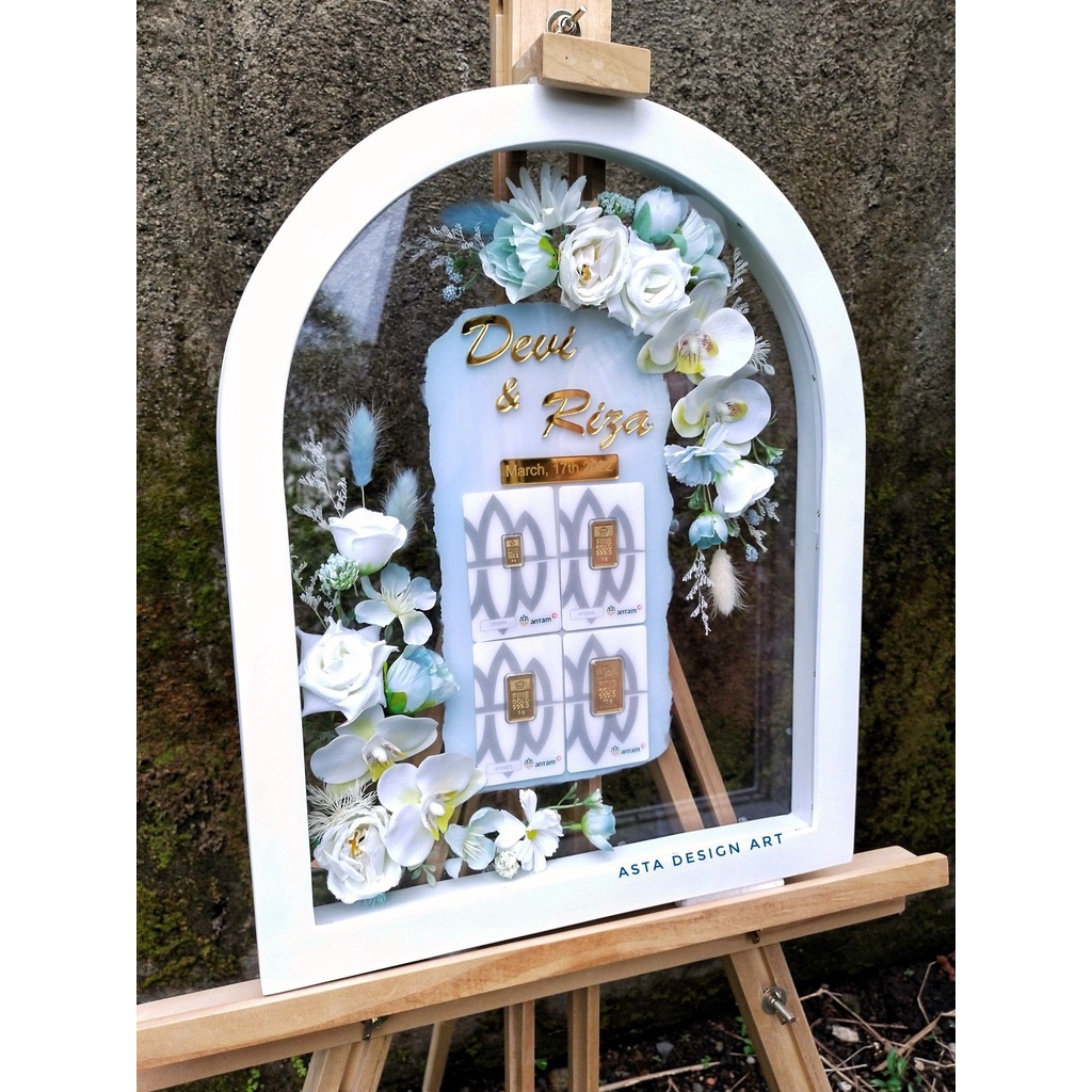 Jual Bingkai Mahar 50x60 | Pigur Bentuk Love cave | Pigur Bentuk lengkung | Pigura Mahar ...