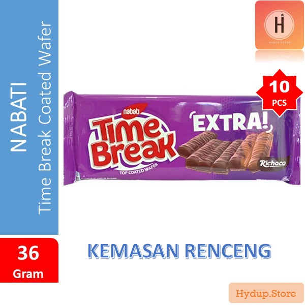 Jual Wafer Richoco Nabati Time Break Extra Renceng isi 10 Kemasan 36 ...