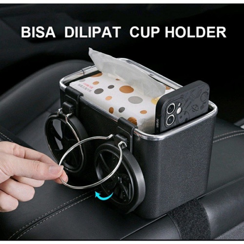 Jual { OMG } TEMPAT TISSUE MOBIL DENGAN 2 CUP STORAGE BOX CAR KOTAK ...