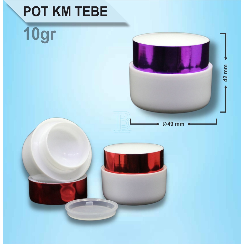 Jual (25 pcs) Pot Cream KM Tebe 10gr | Shopee Indonesia