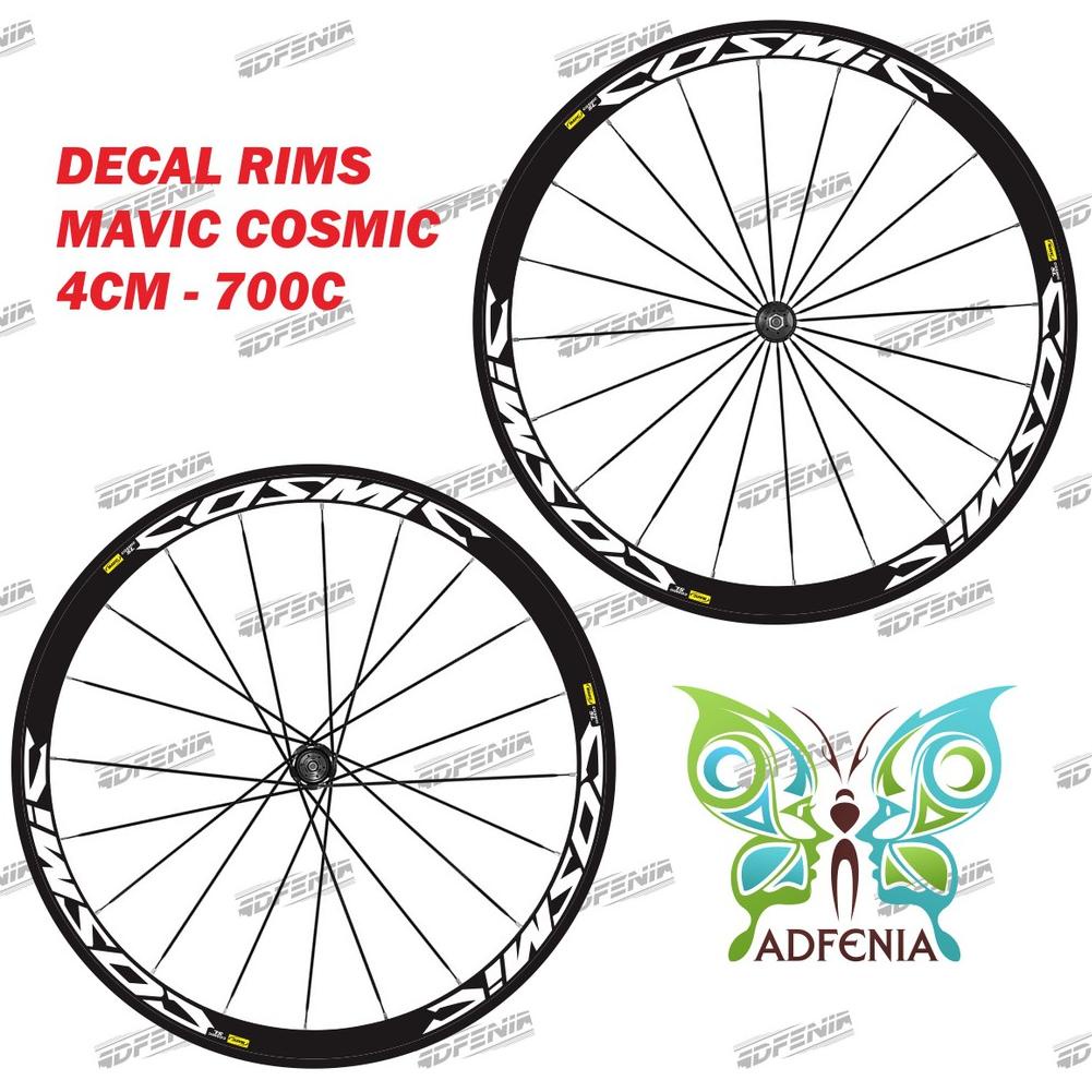 Jual Stiker Mavic Cosmic SL lebar 3 cm Sticker Decal Rims Velg Roadbike ...