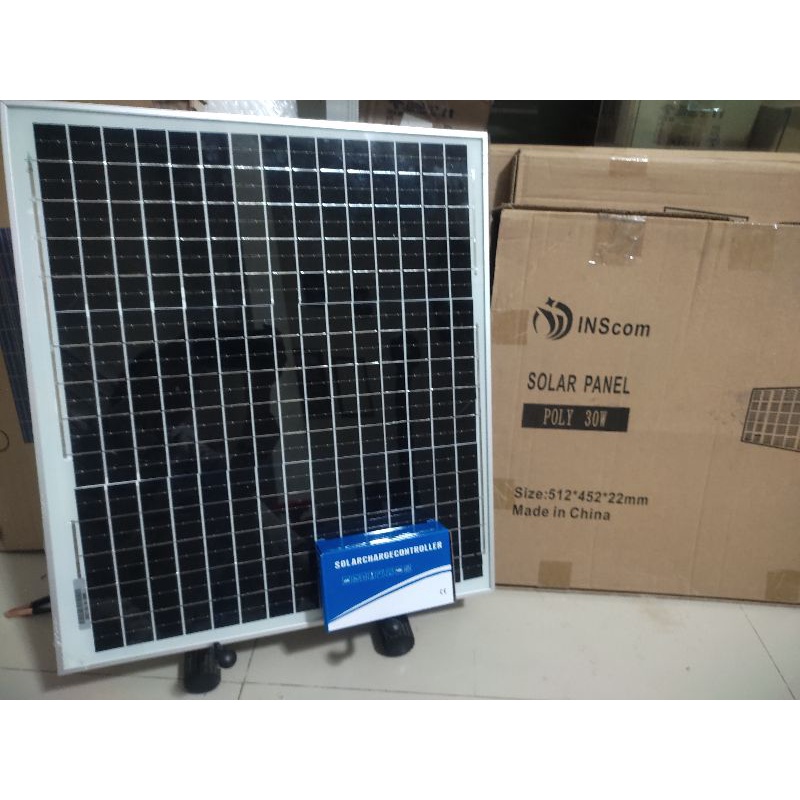 Jual SOLAR PANEL 30WP PANEL SURYA 30 WP FREE SOLAR CONTROLER | Shopee Indonesia