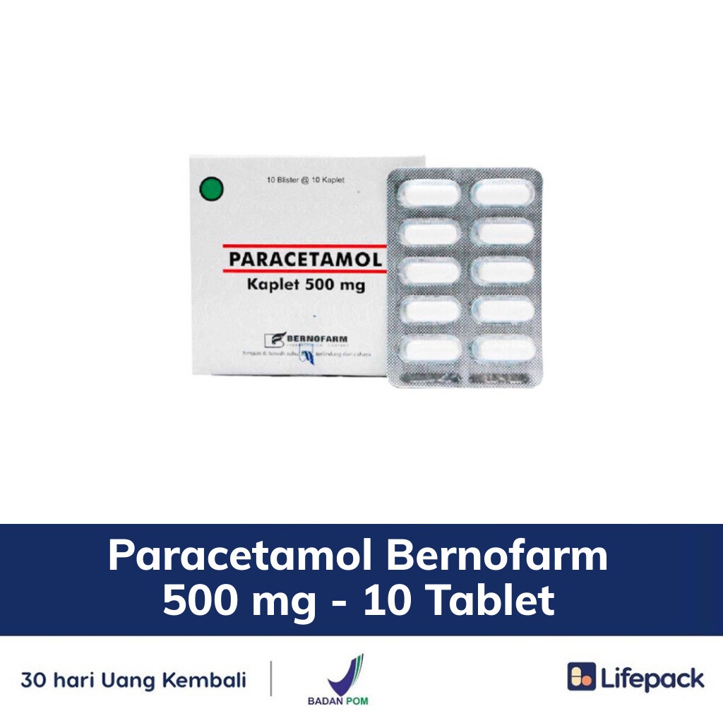 Jual Paracetamol Bernofarm 500 mg - 10 Tablet - LIFEPACK | Shopee Indonesia