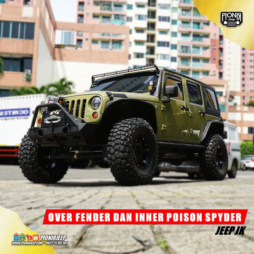 Jual Over Fender Jeep JK Poison Spyder | Shopee Indonesia
