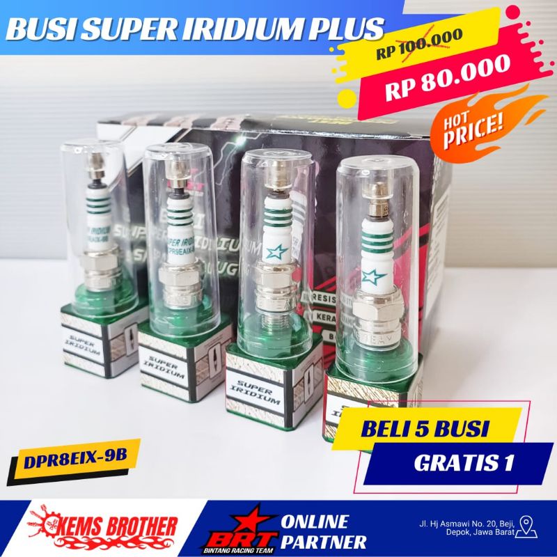 Jual BUSI RACING IRIDIUM ORIGINAL BRT TIGER SCORPIO THUNDER250 DPR8EIX-9B DERAT PANJANG | Shopee ...