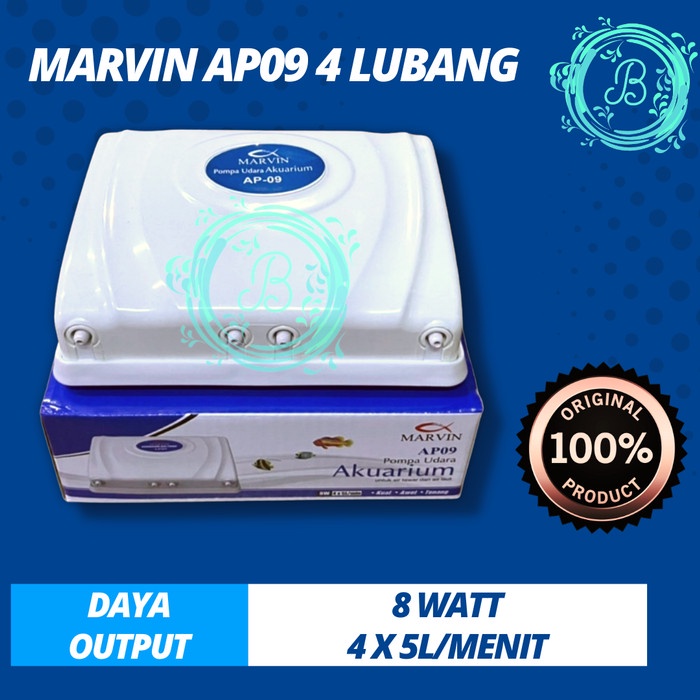 Jual Marvin Ap 09 Ap09 Aerator 4 Lubang Output Aquarium 8 Watt | Shopee Indonesia