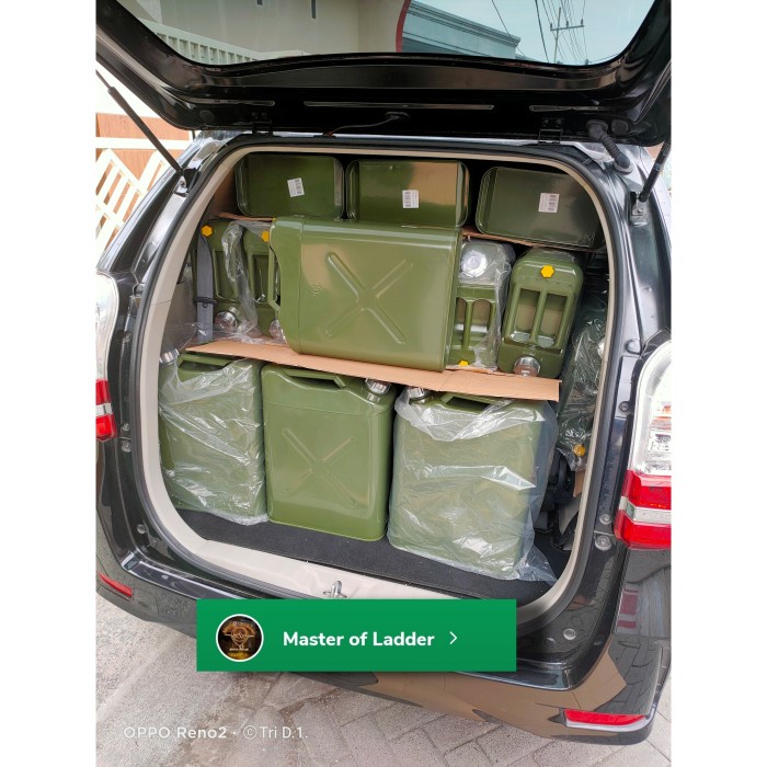 Jual @=@=@=@=] Jerigen Besi/Jerigen Metal 20 L Hijau/ Jerry Can Bensin ...