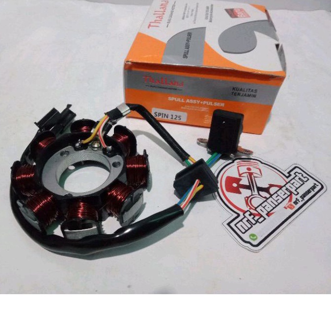 Jual SPUL SPIN 125/SPUL MAGNET STATER SPOOL STATOR COMP SET+PULSER SUZUKI SPIN 125 SKYWAVE 125 ...