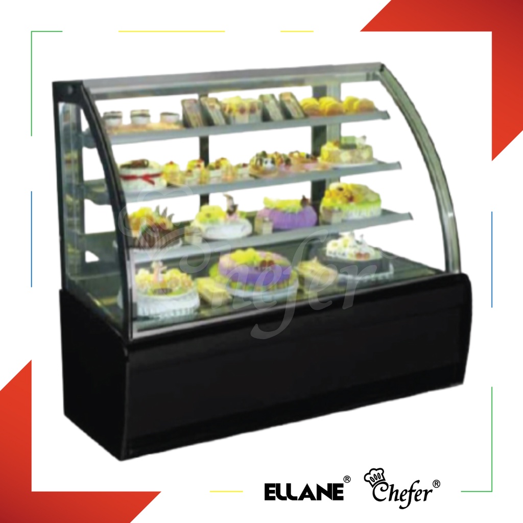 Jual CURVED GLASS CAKE COLD SHOWCASE CCS-150 | Shopee Indonesia