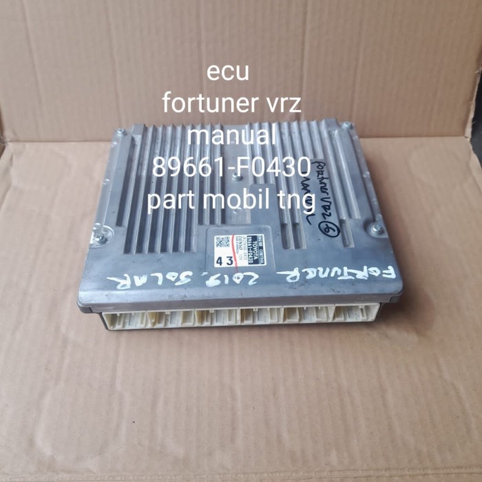 Jual PART ecu computer assy toyota fortuner vrz diesel manual 89661 ...