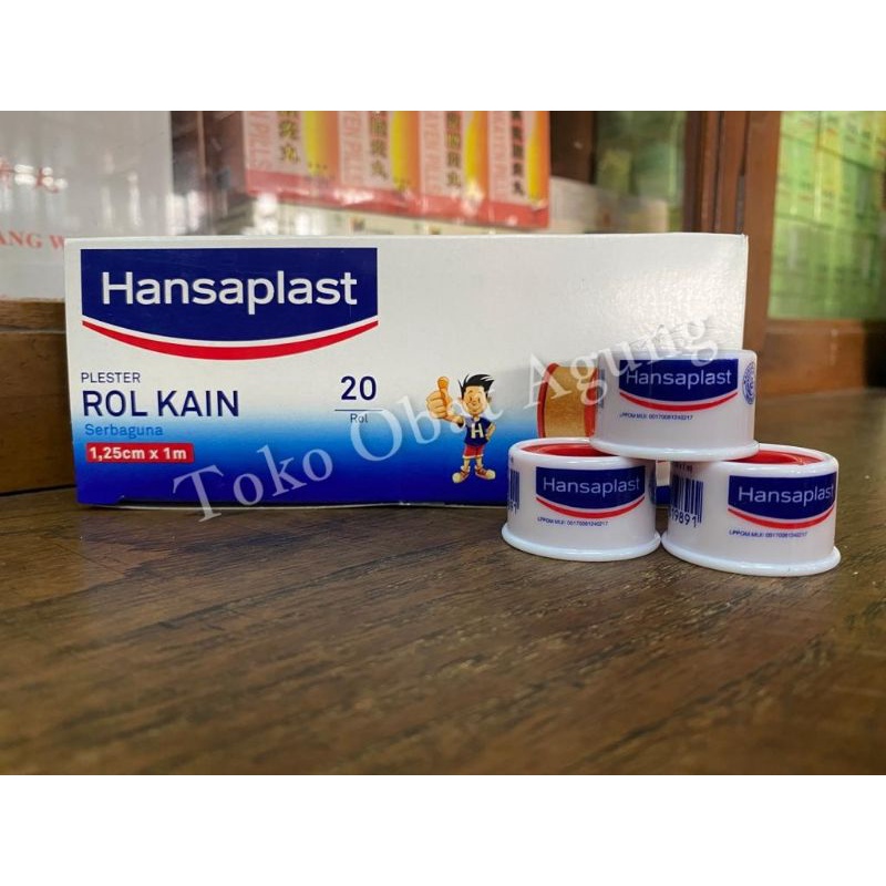 Jual Hansaplast Plester Rol Kain (roll ukuran 1,25 cm x 1 m) | Shopee ...