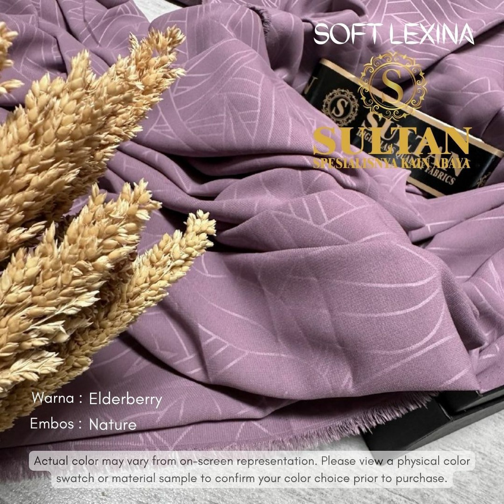 Jual 50CM EMBOS NATURE SOFT LEXINA ELDERBERRY KAIN ABAYA SULTAN (MEREK ...