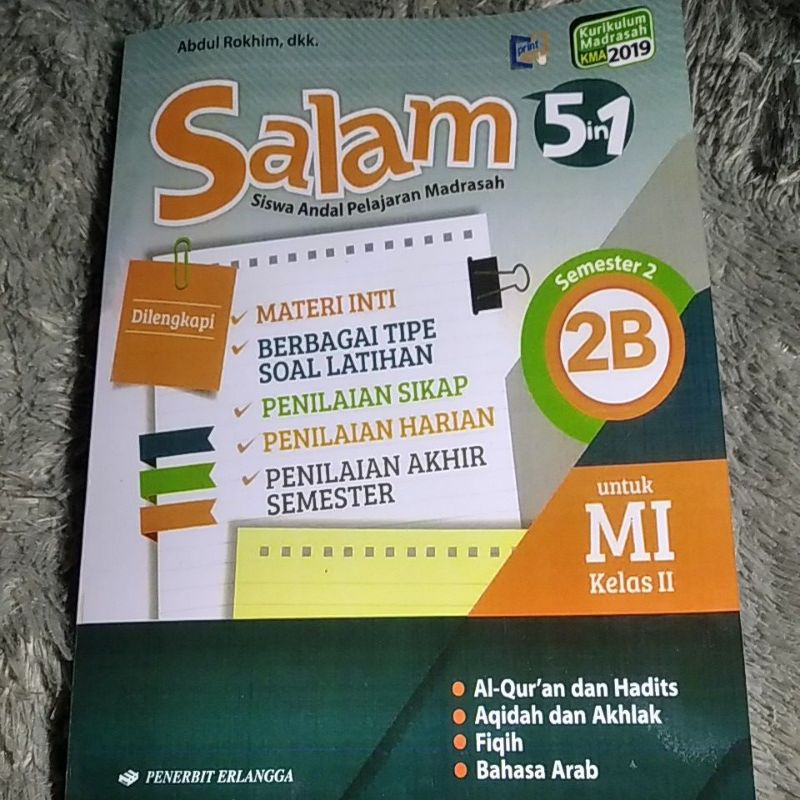 Jual Buku Salam 5in1 2B untuk MI kekas 2 Erlangga | Shopee Indonesia