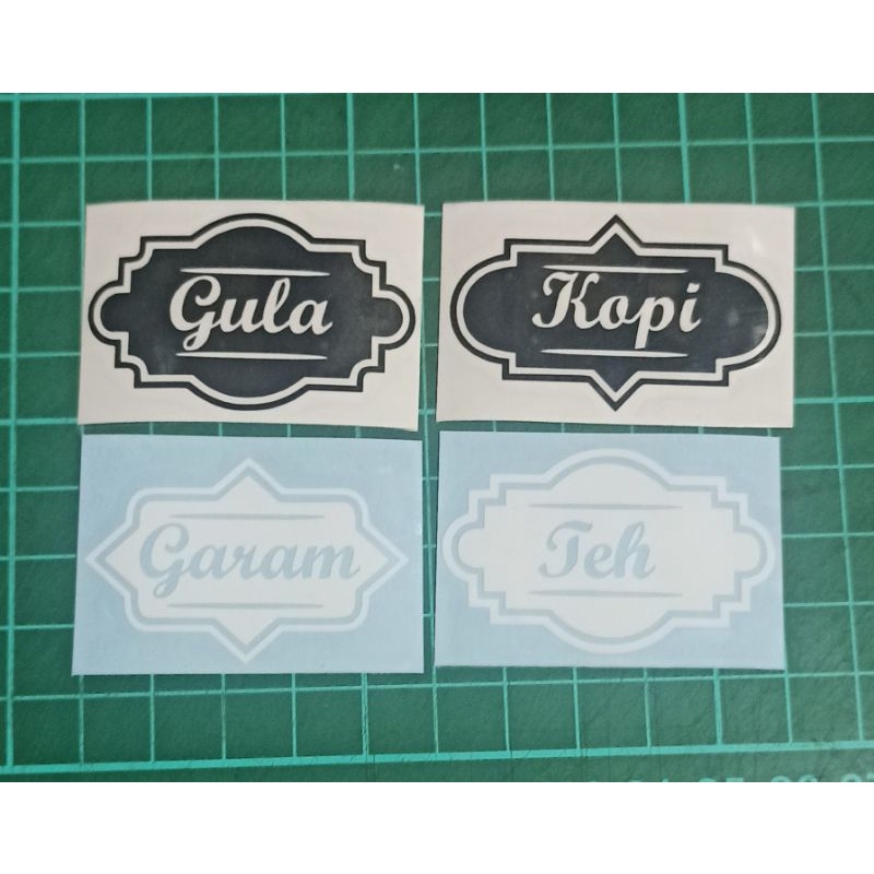 Jual Stiker Cutting Label Tempat Makanan , Bahan Custom | Shopee Indonesia